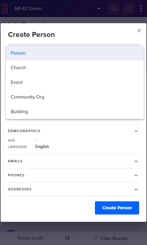 Manually Add New Entities – Action Builder