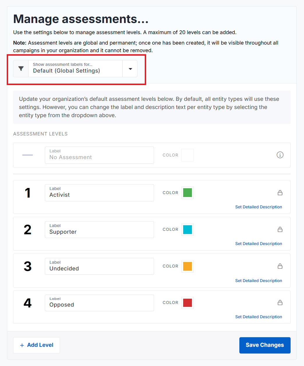 Setting Up Your Assessments – Action Builder